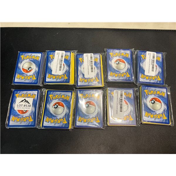 Lot of 10 Packs of Assorted Pokemon Cards - Authentic/Real Cards