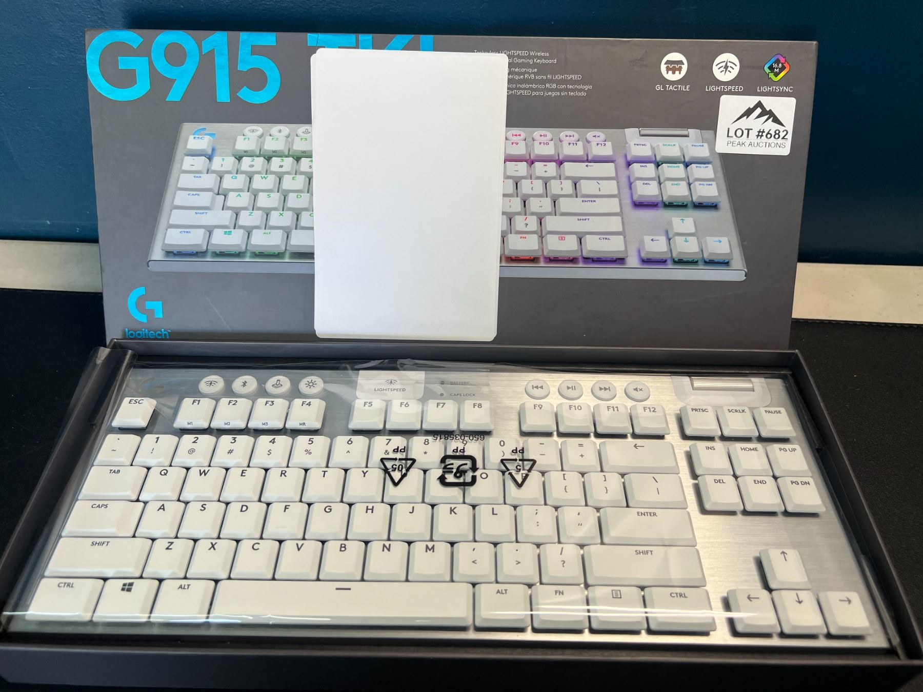 Lot of 1 Logitech G915 TKL Lightspeed Wireless RGB Mechanical Gaming ...