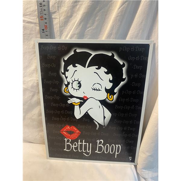Betty boop tin sign