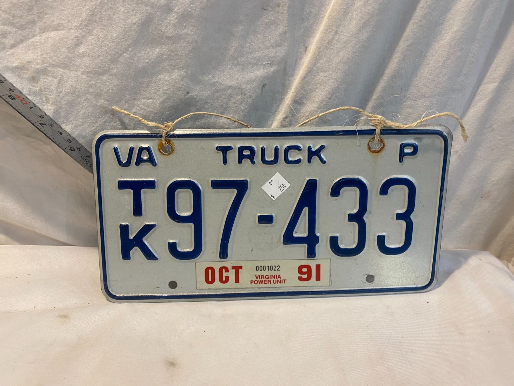 VA truck license plate