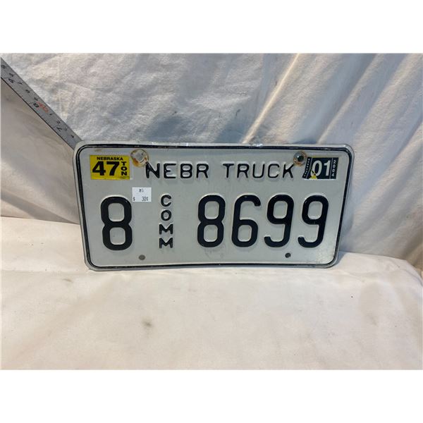 NEBR Truck license plate
