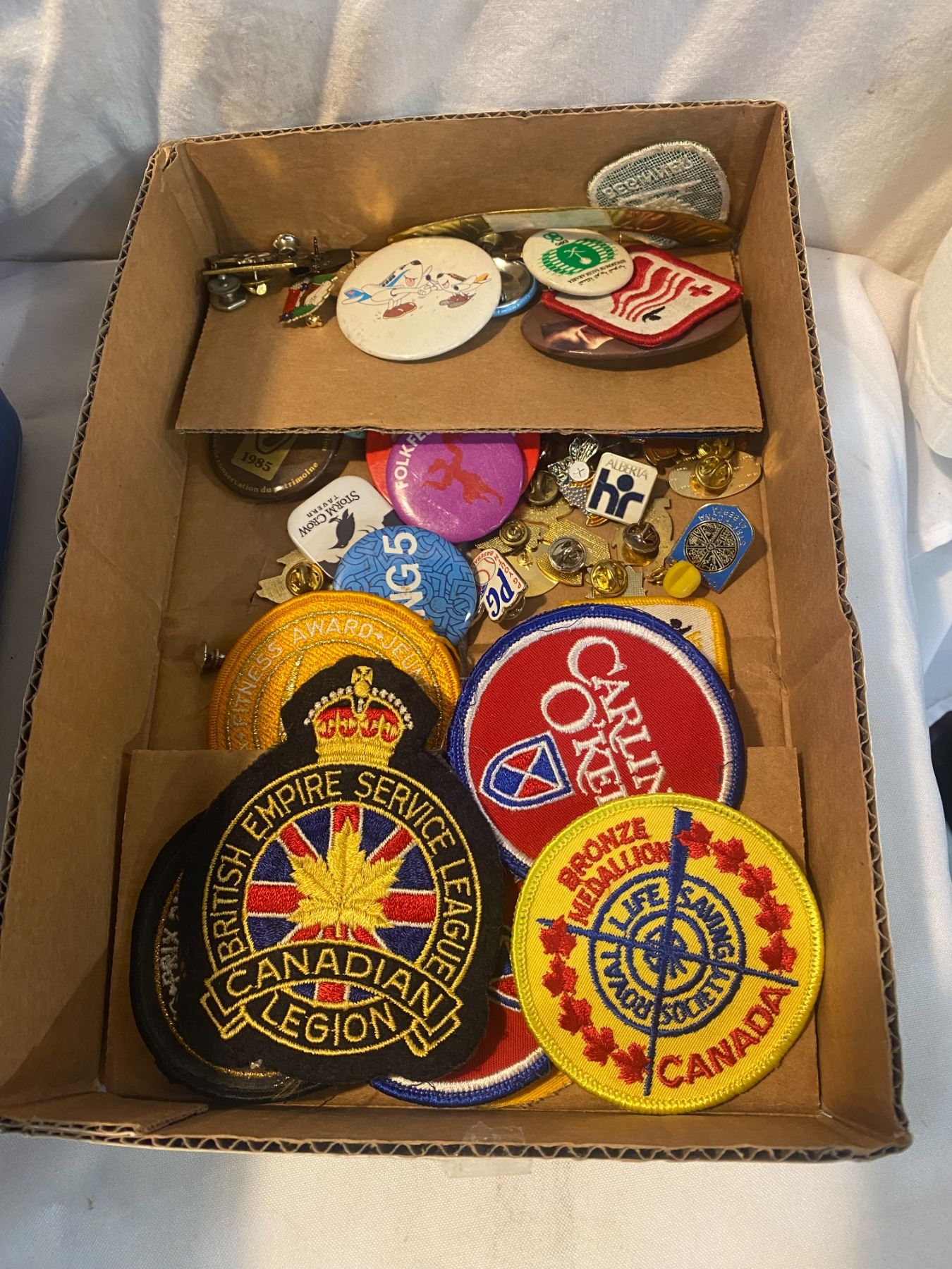 Patches, pins, badges