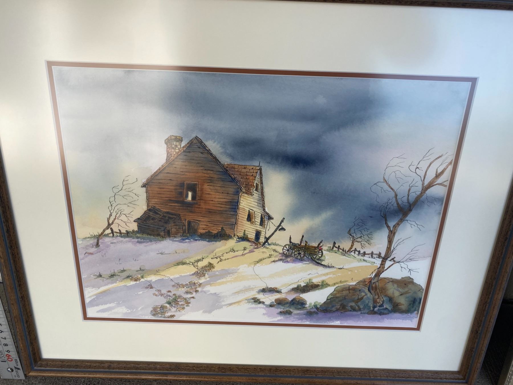 Irene Jones Coatta this old house water color and pen and ink