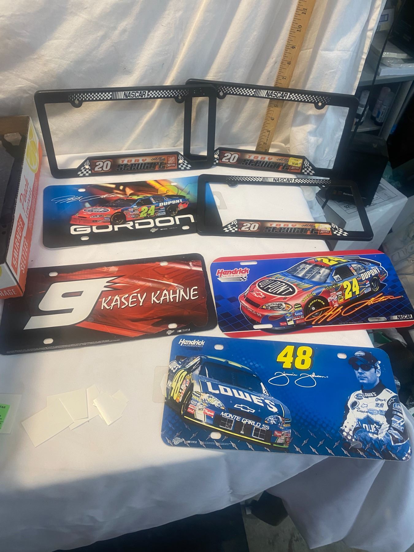 Flat of NASCAR license plates