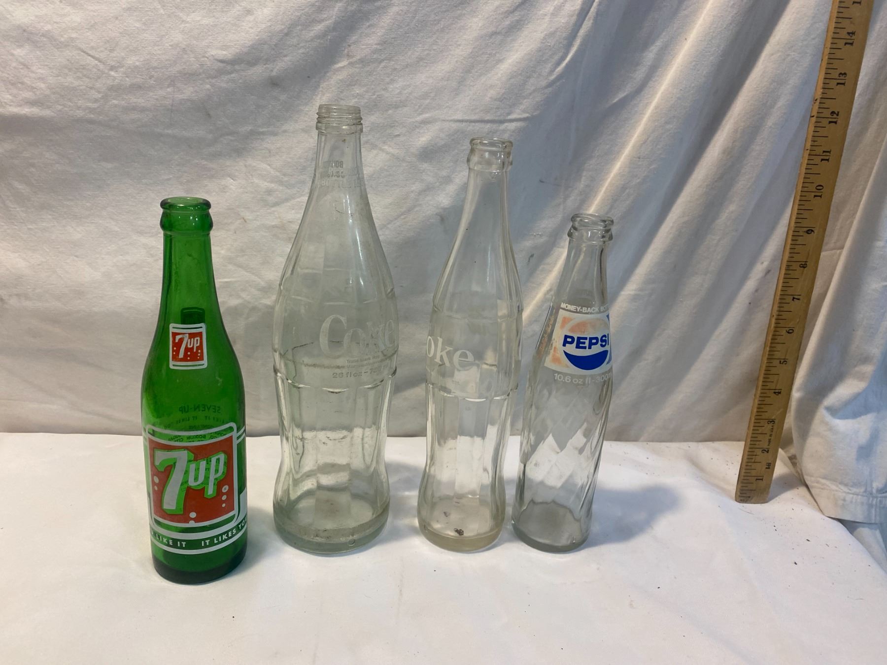 Vintage pop bottles
