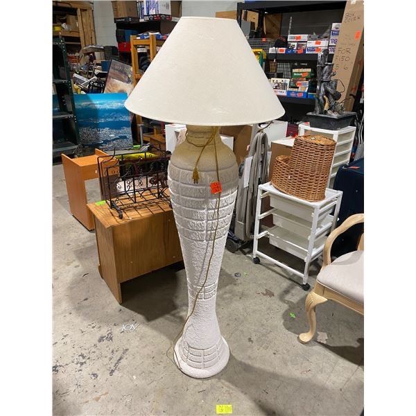 Pottery floor lamp