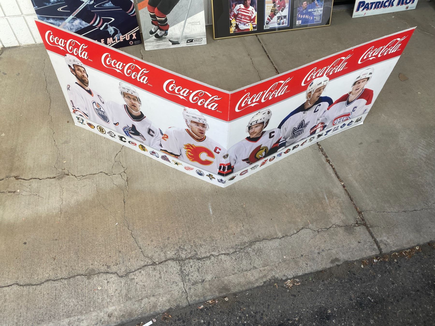 Hockey Coca-Cola display