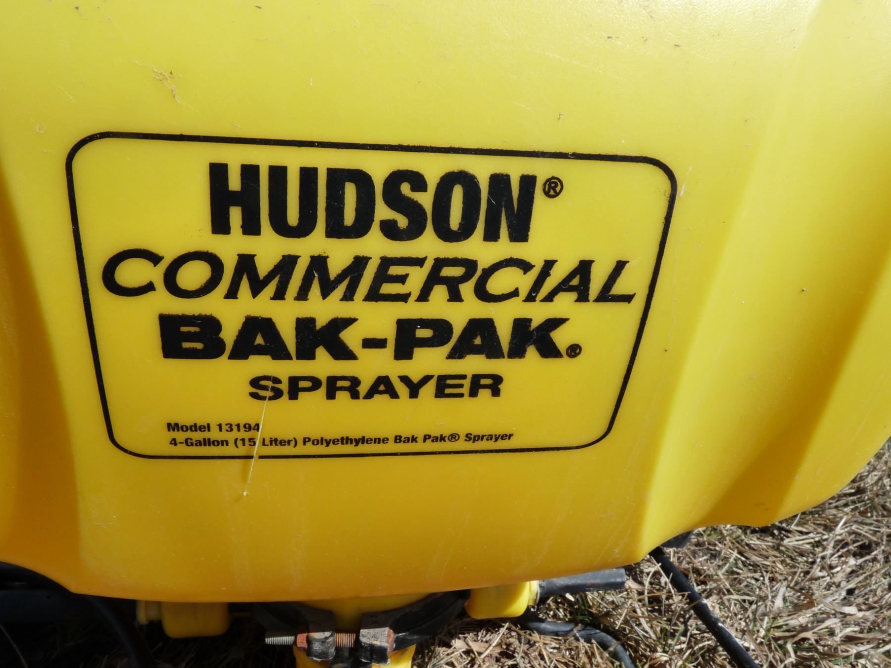 Hudson commercial backpack sprayer 4 gallon