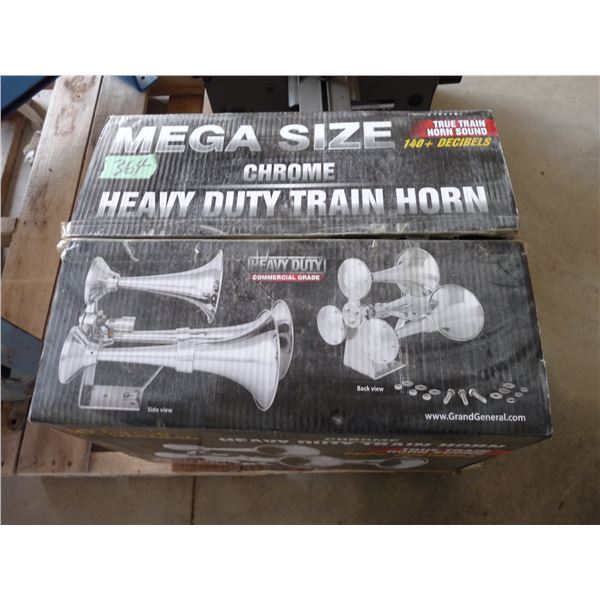 mega size chrome heavy duty train horn