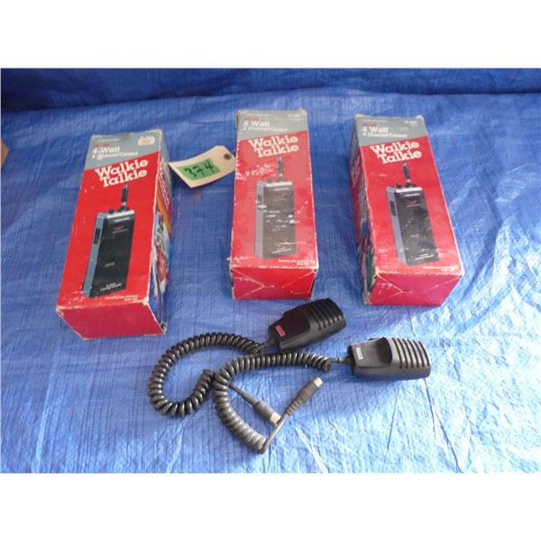 lot of 3 vintage Walkie Talkie