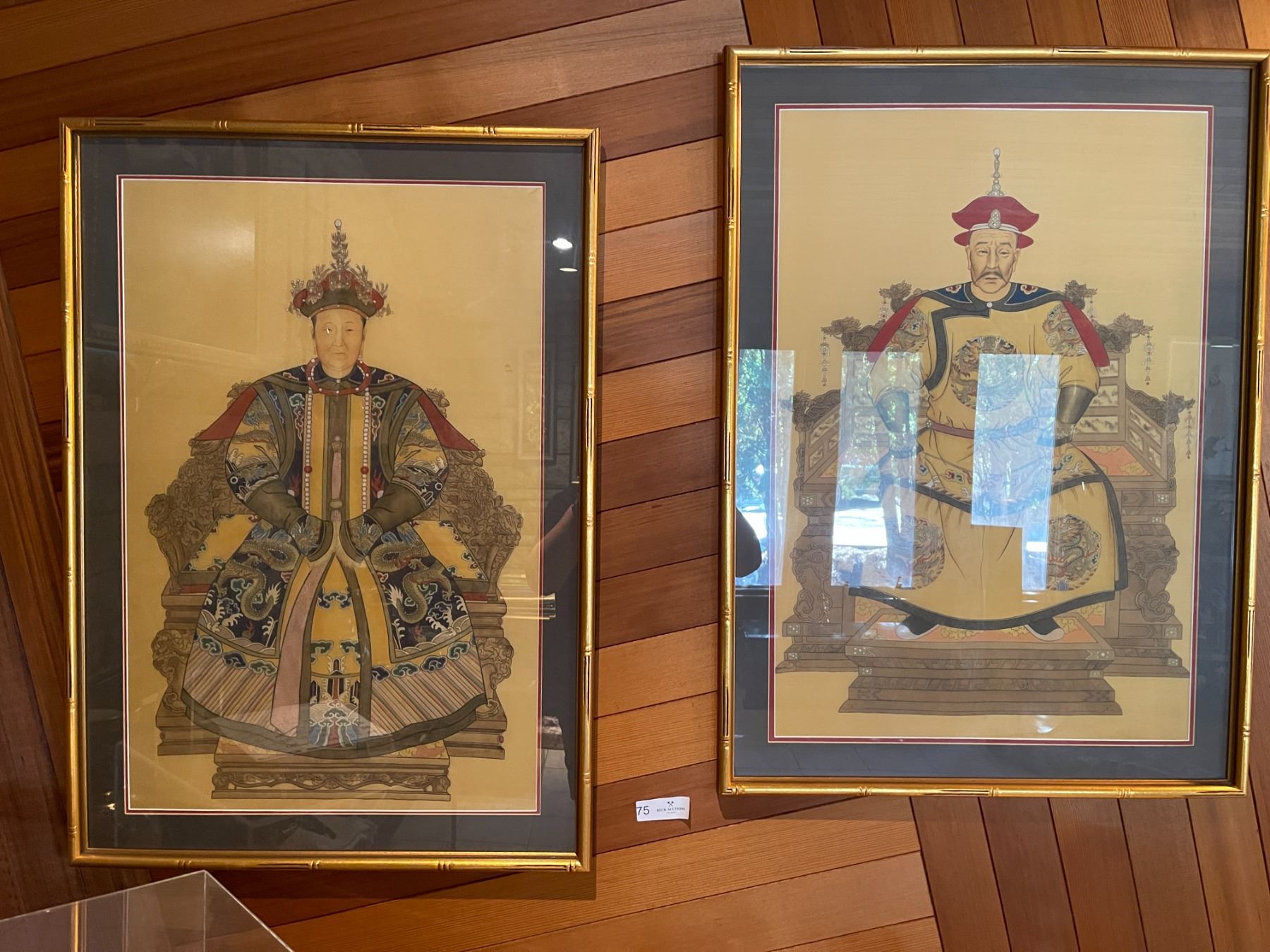 Pair of Emperor Paintings/Drawings - 24W x 34H - Beck Auctions Inc.