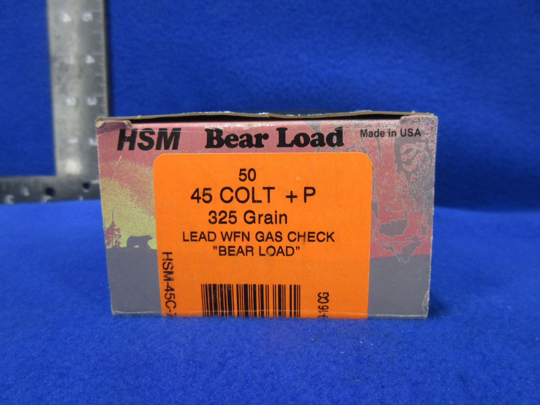 45 Colt + P 325gr Lead WFN HSM Bear Load Cartridges