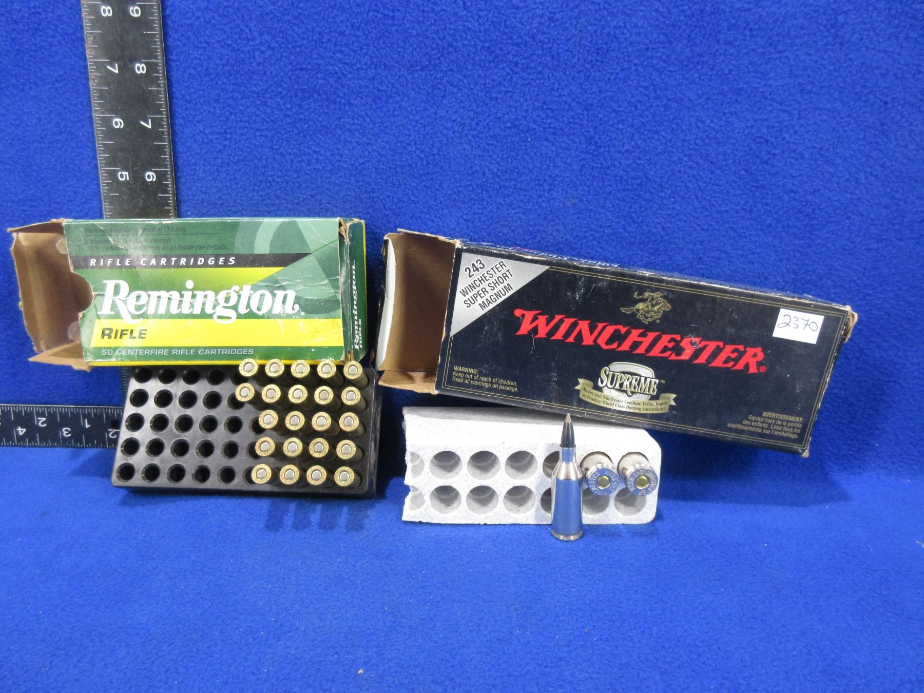 22 Hornet Reloads and 243 WSSM 95gr Cartridges