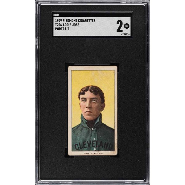 1909-11 T-206 #245 Addie Joss (Portrait) (SGC 2)