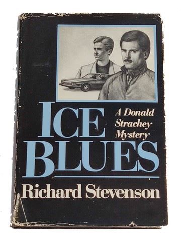 Richard Stevenson Signed "Ice Blues" First Edition Book (1986)