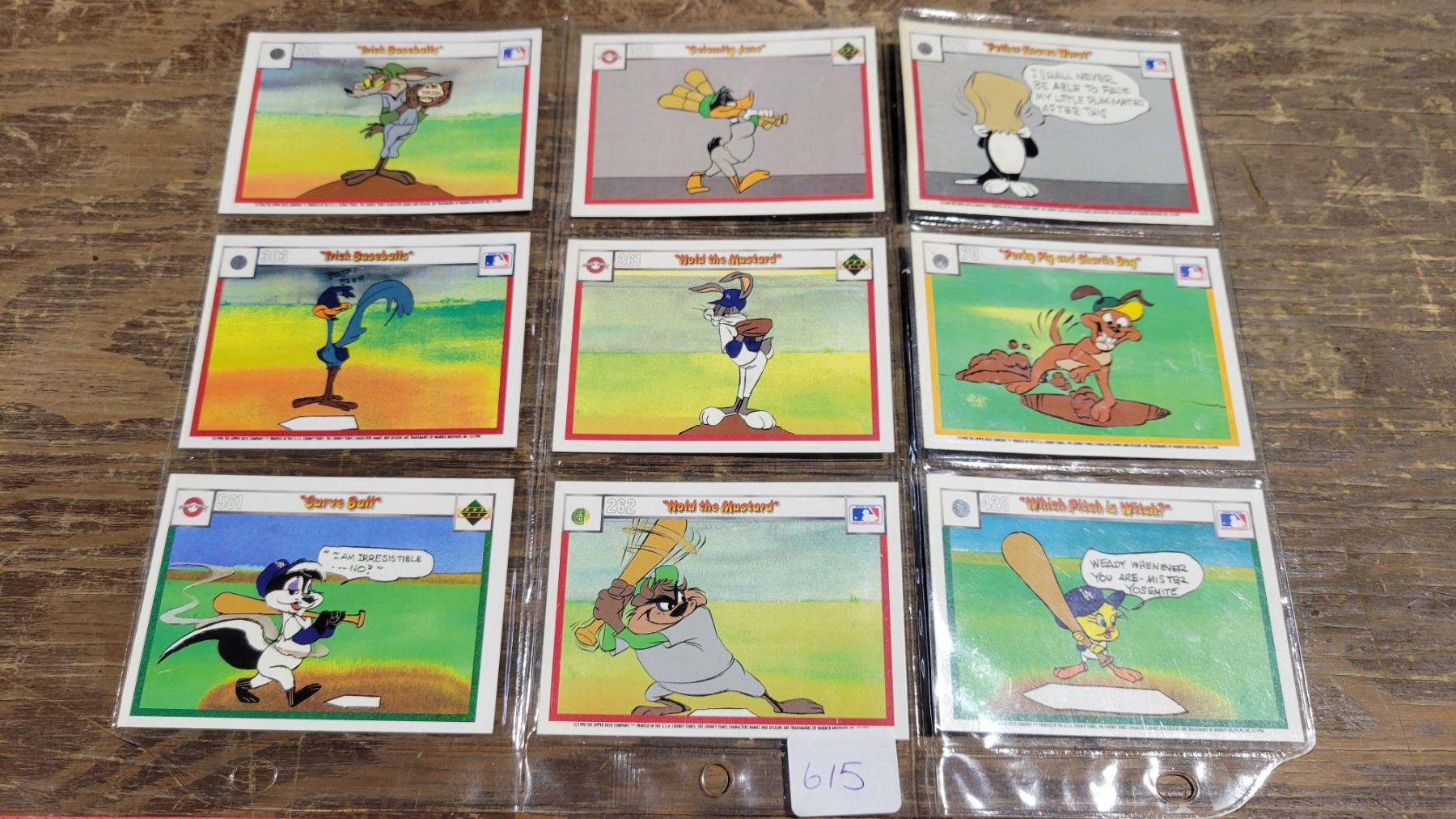 9 “Upper Deck” 1990 Looney Tunes Sports Collector Cards + 2 (Holo’s ...