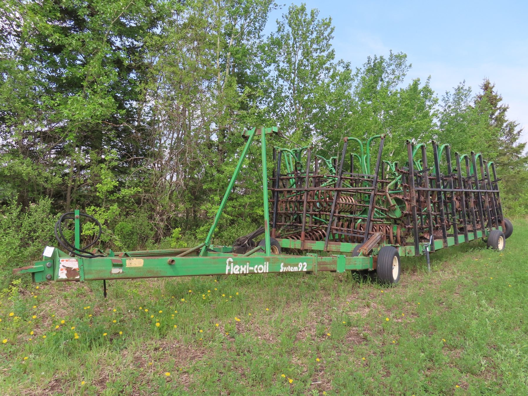 Flexi coil system 92 50ft coil packer with tine harrows - Schmalz Auctions