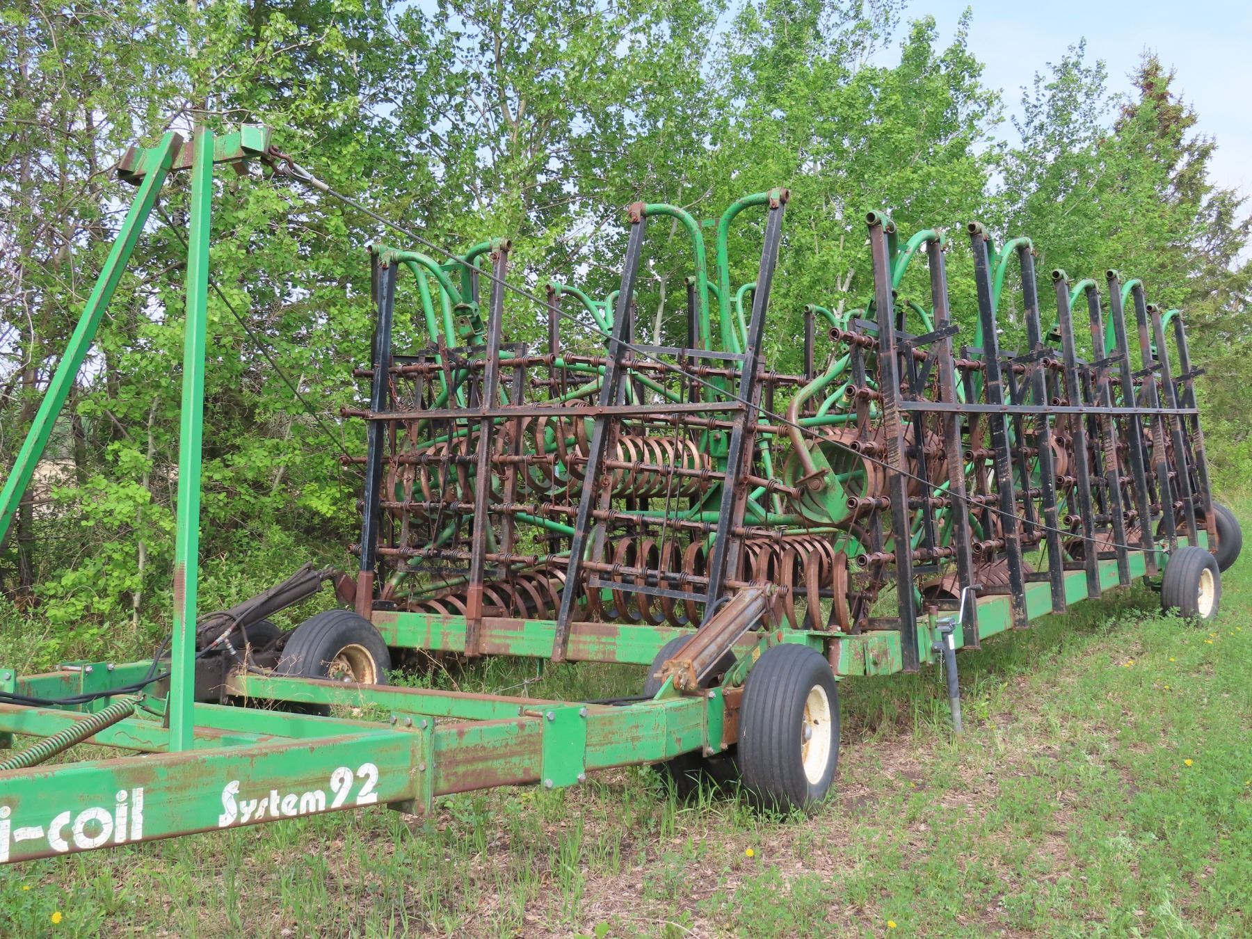 Flexi coil system 92 50ft coil packer with tine harrows - Schmalz Auctions