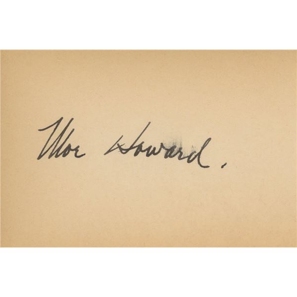 Three Stooges Moe Howard original signature