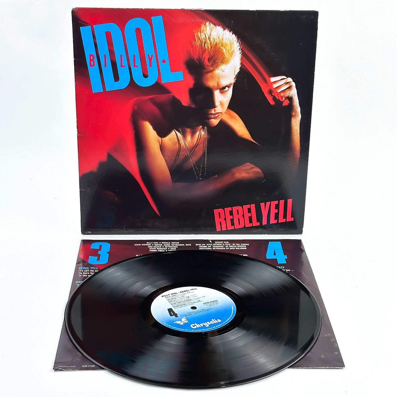Billy Idol Rebel Yell Vinyl Lp Record Album