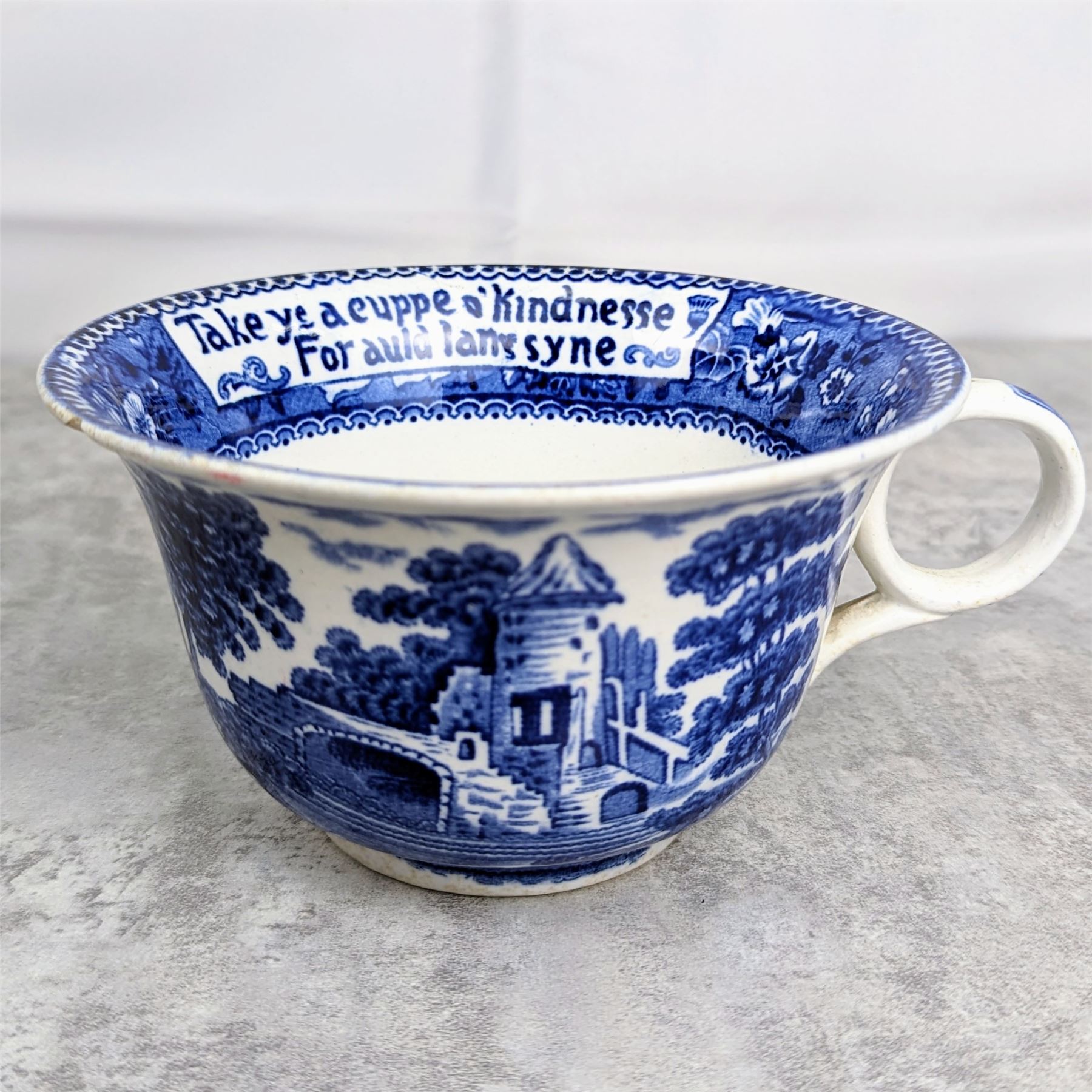 Oversized Cup of Kindness Auld Lang Syne - Burslem England