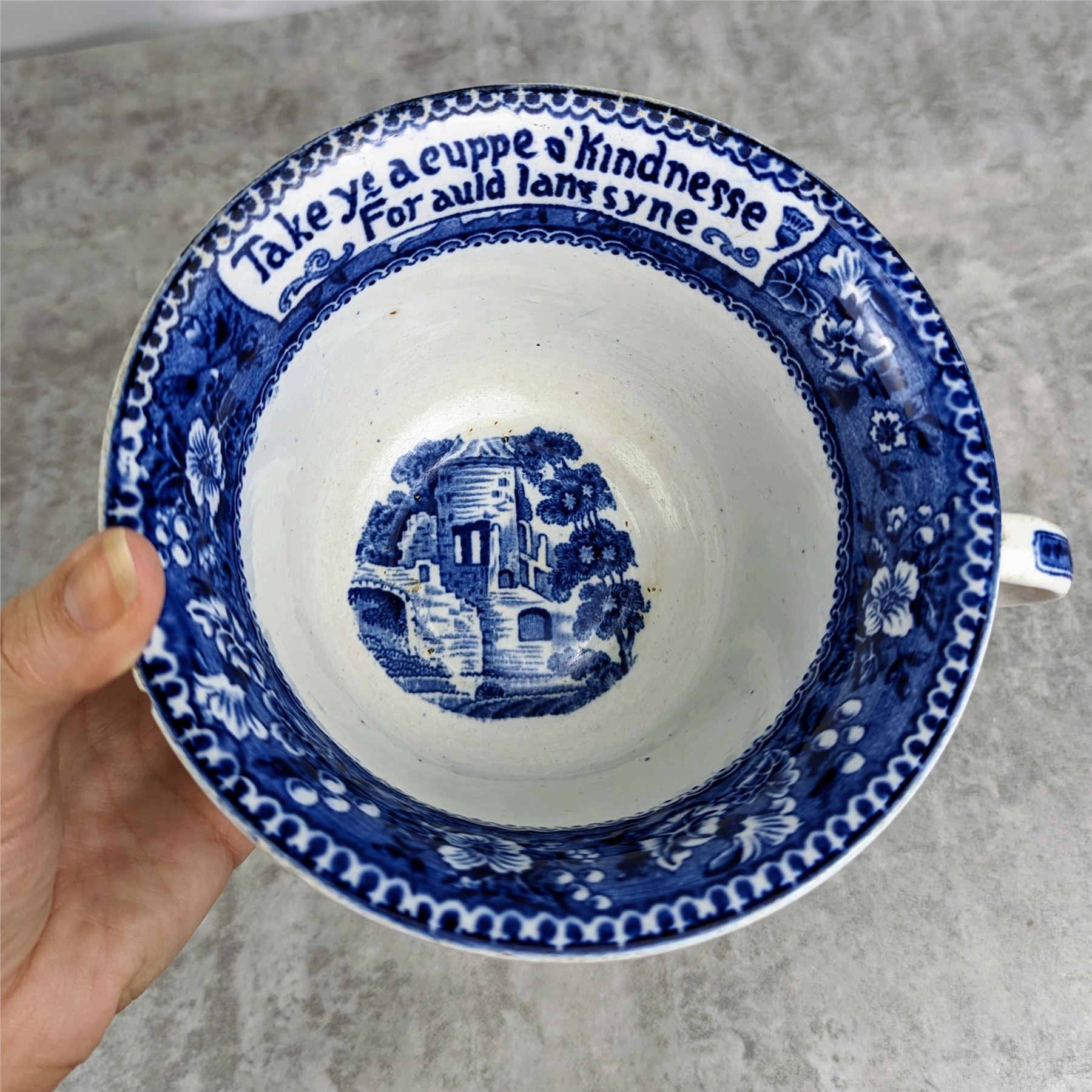 Oversized Cup of Kindness Auld Lang Syne - Burslem England