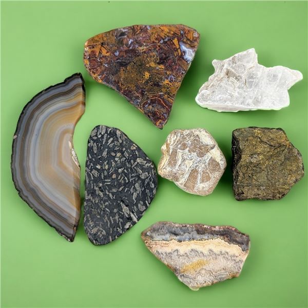 Set of 7 Mineral / Crystal Specimens