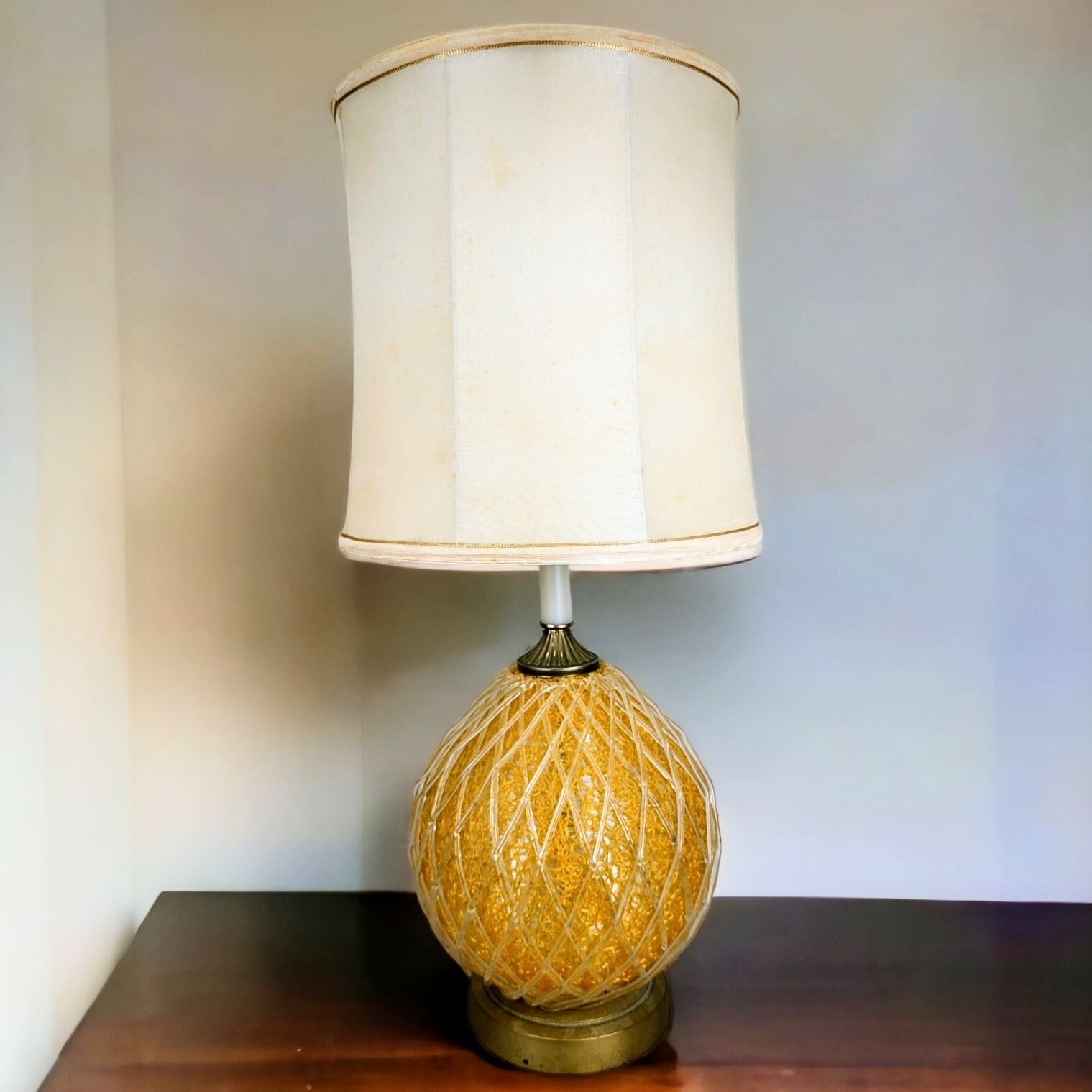 Vintage MCM Spaghetti Table Lamp 31" Tall