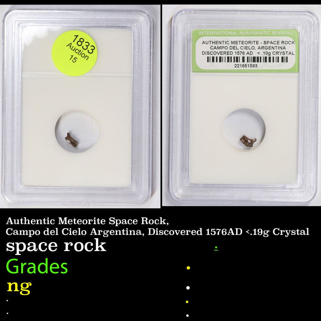 Authentic Meteorite Space Rock, Campo del Cielo Argentina, Discovered ...