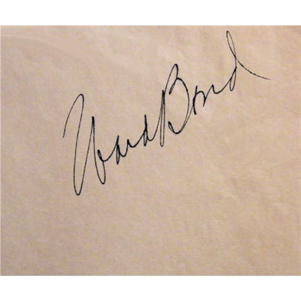 Wagon Train Ward Bond signature slip