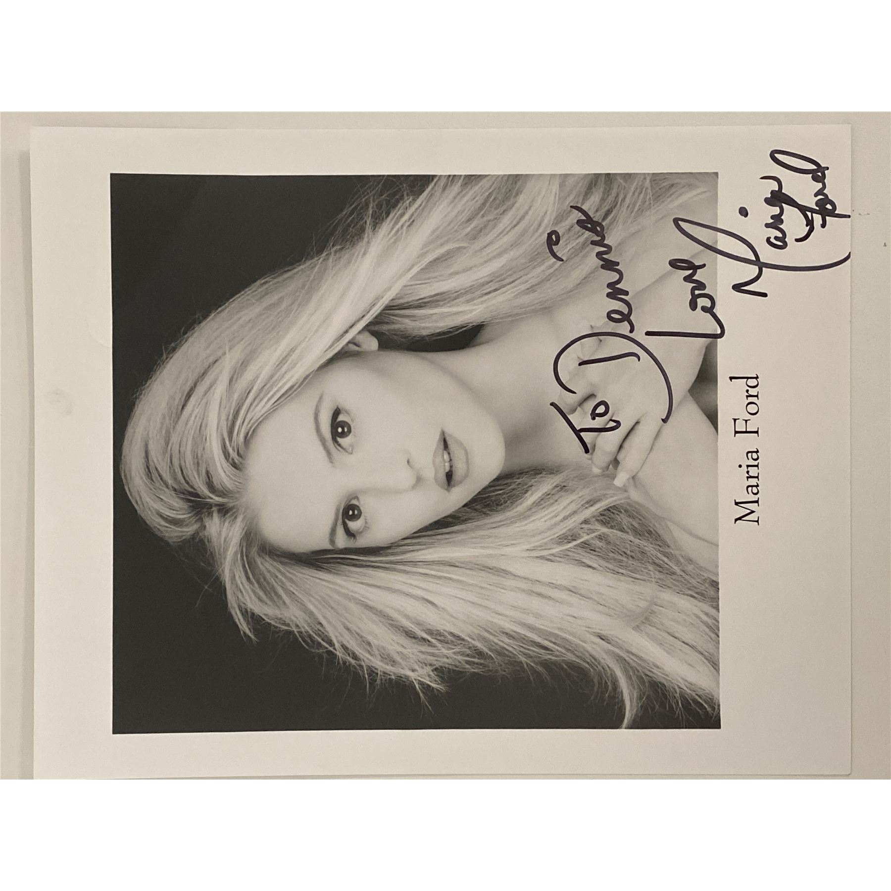 Maria Ford signed photo