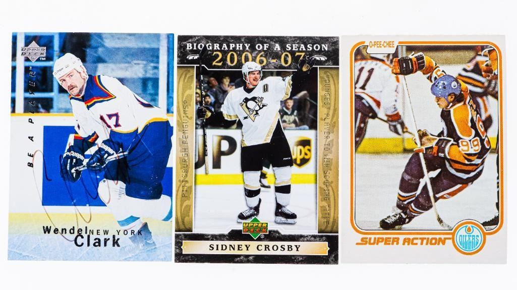 Group of 3 Hockey Cards -OPC Card #125 Wayne Gretzky, Wendel Clark ...