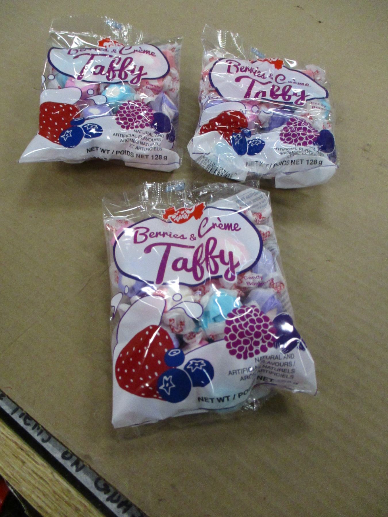 BERRY & CREAM TAFFY (3 X 128G) - PER BUNDLE