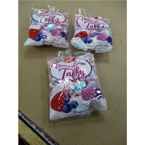 BERRY & CREAM TAFFY (3 X 128G) - PER BUNDLE
