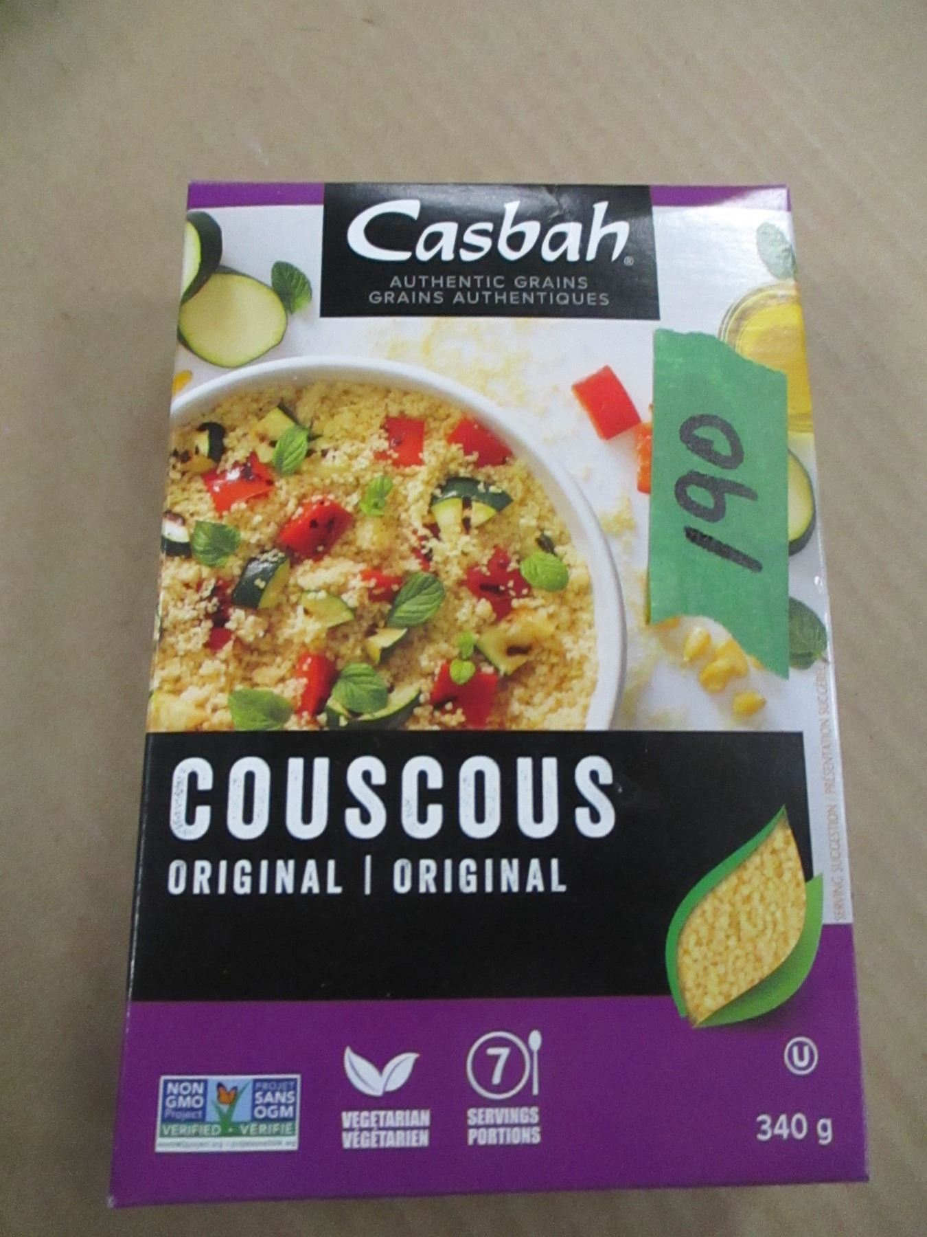 SHELF PULLS (AS IS): COUSCOUS ORIGINAL (340G) - BOX
