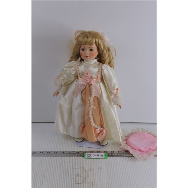 Porcelain Doll With Stand Bodnarus Auctioneering