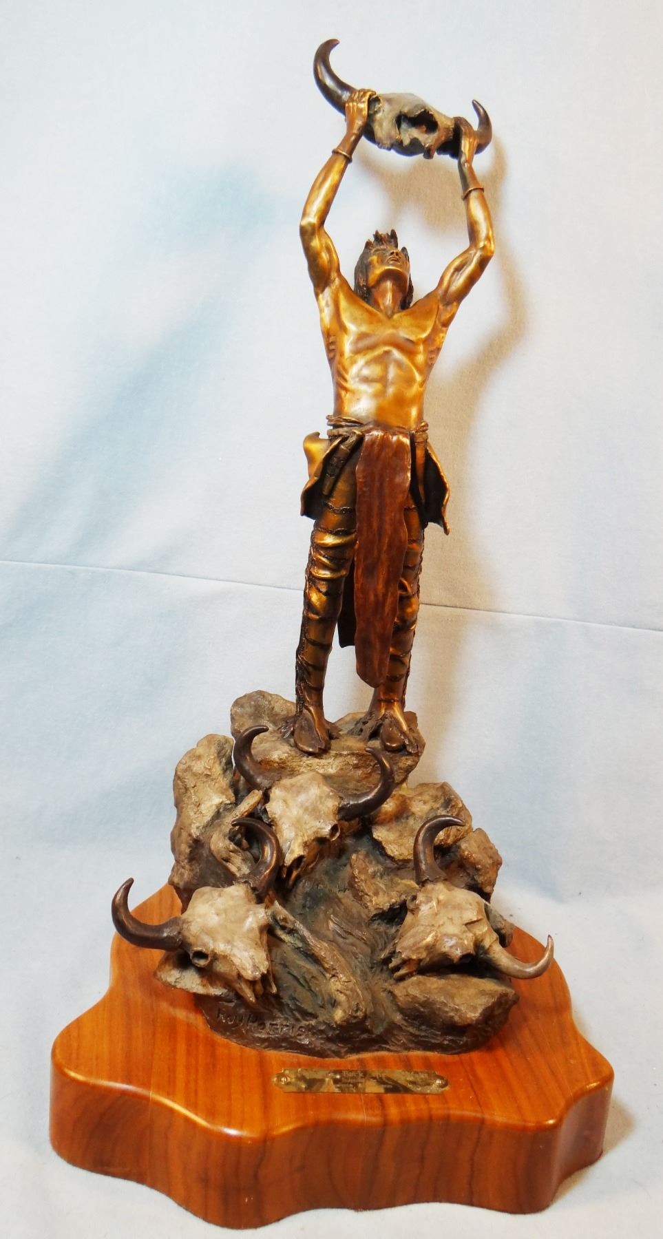 Harris, Roy M./Inspired by Remington bronze, Conjuring Back the Buffalo ...