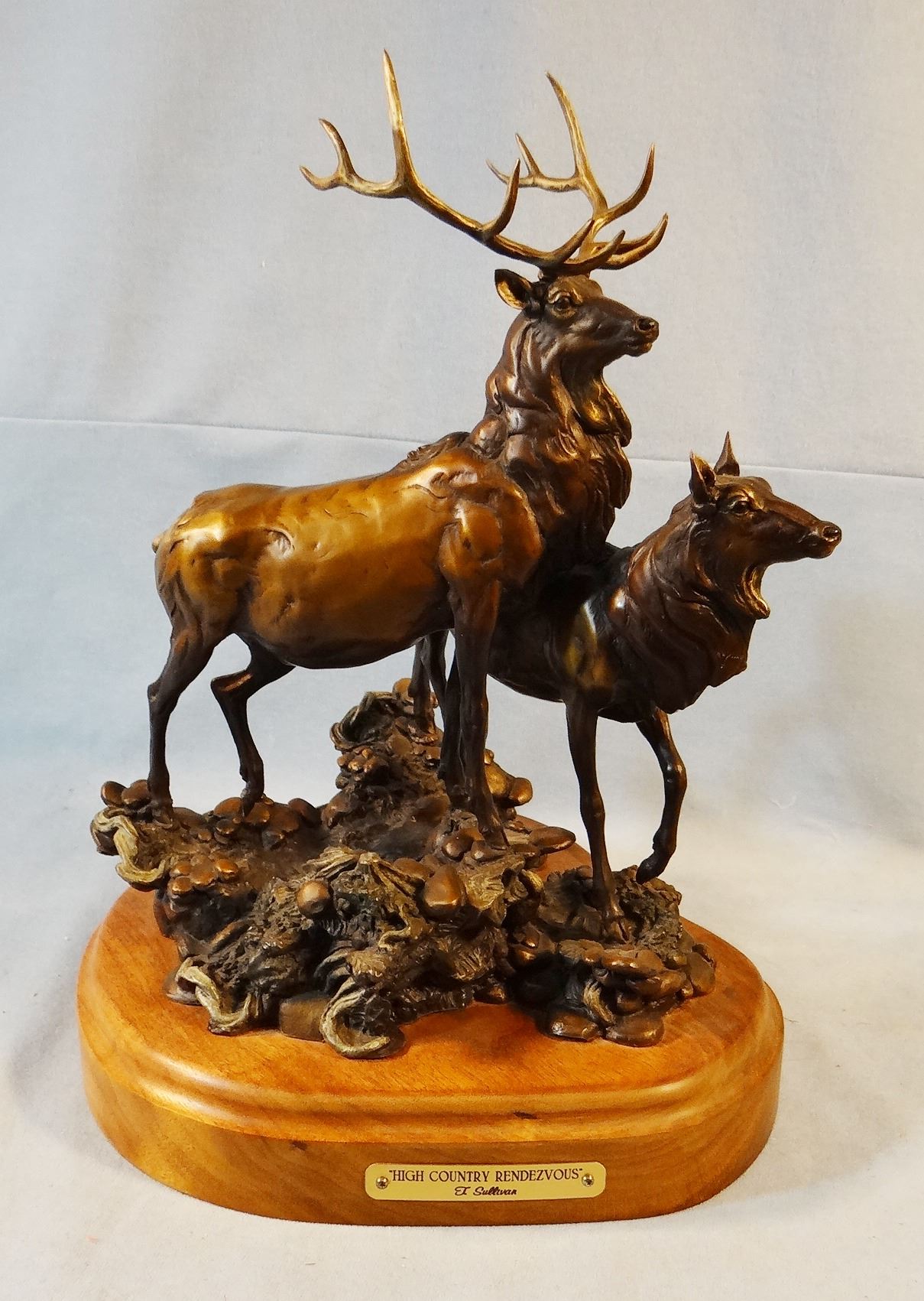 Sullivan, Tim bronze, High Country Rendezvous, 1990, 11" x 14" x 10 ...