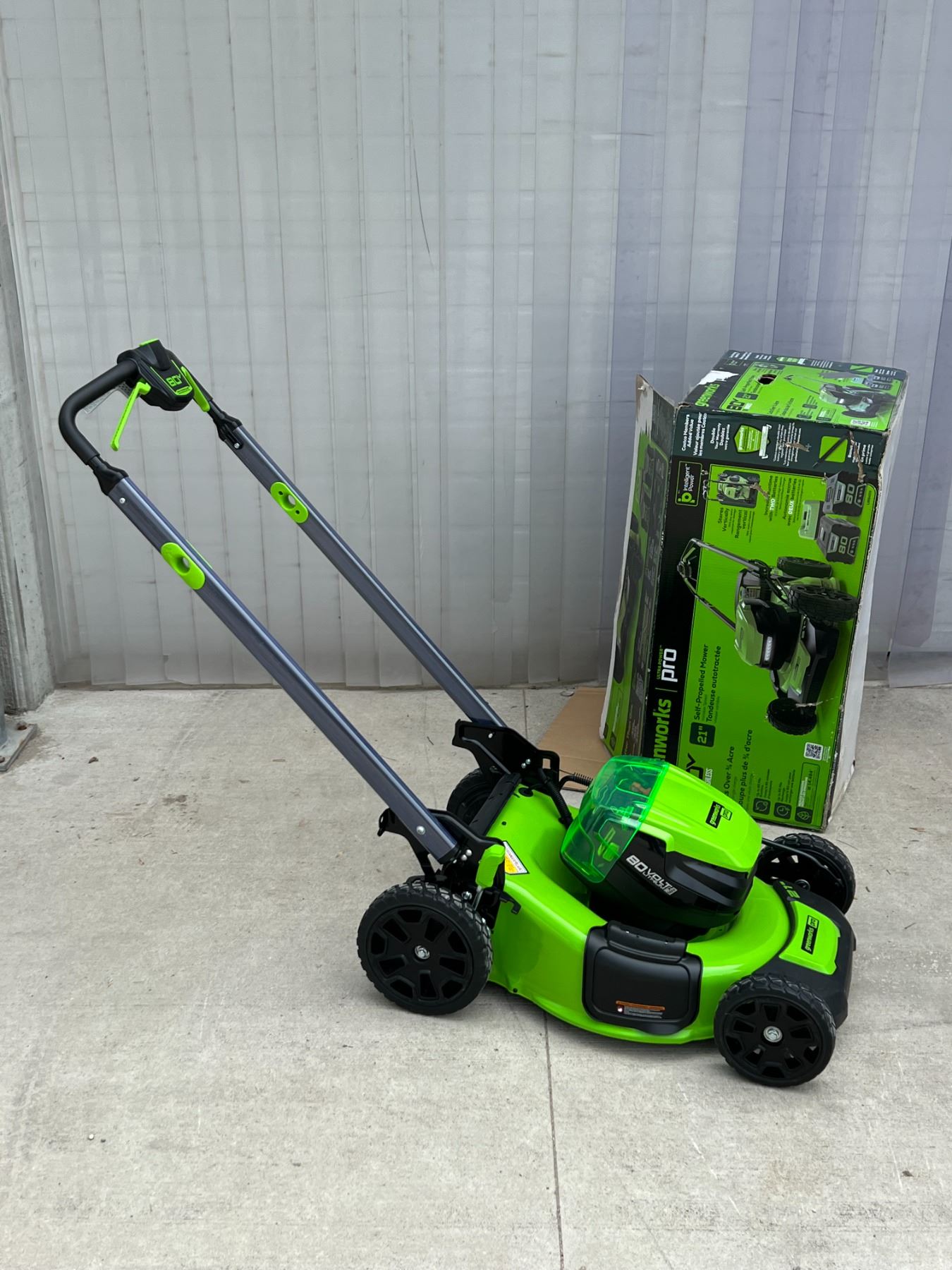 Greenworks Pro 80 Volt Lithium 21" Self Propelled Lawn Mower