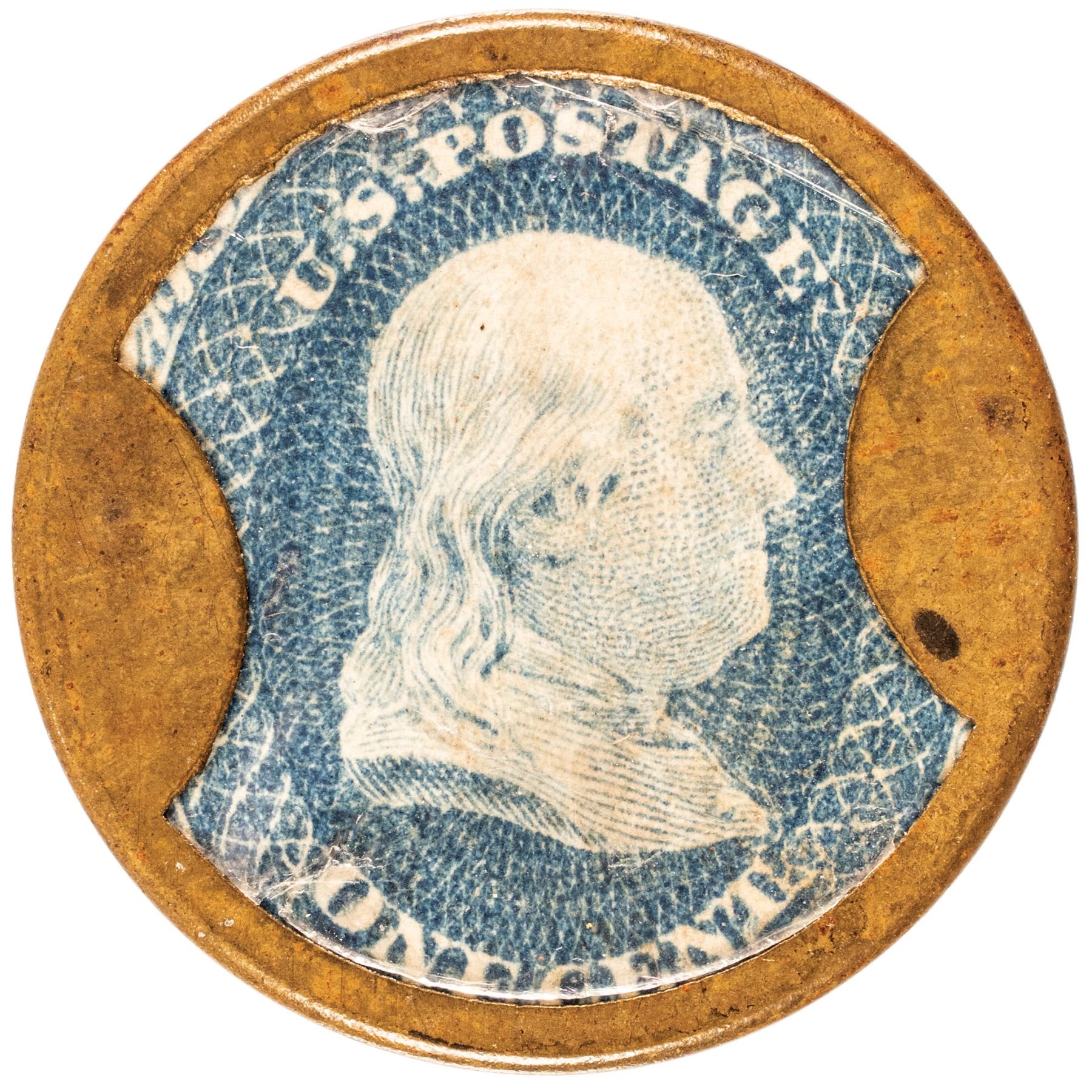1862 Civil War Encased Postage Stamp Currency GAGE BROTHERS +DRAKE ...