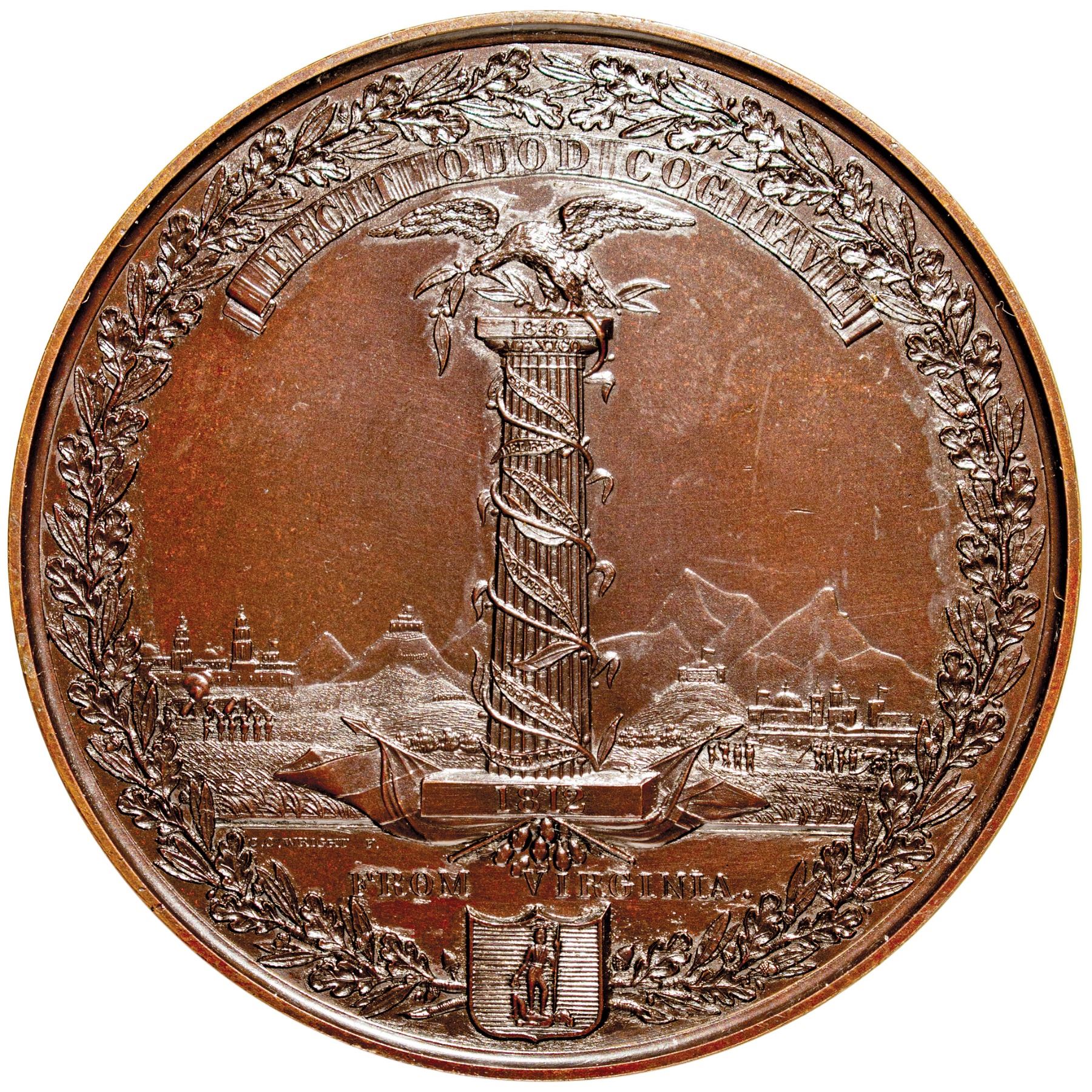 (1850) Virginia Medal, Major General Winfield Scott / Mexican-American ...