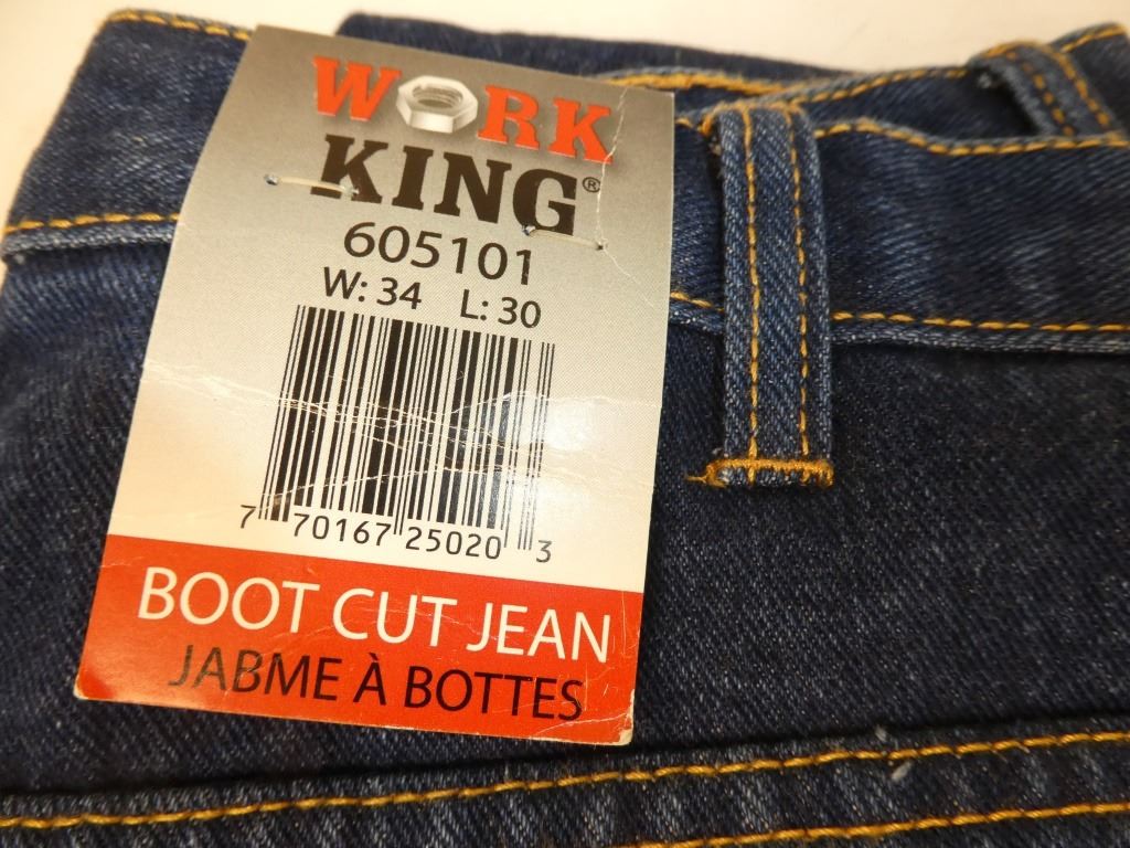 Work King boot cut jean W34 L30