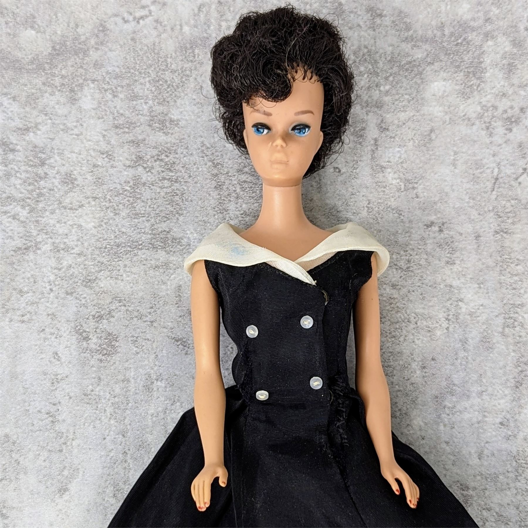 Vintage Brunette Bubble Cut Barbie "Japan" Circa 1960