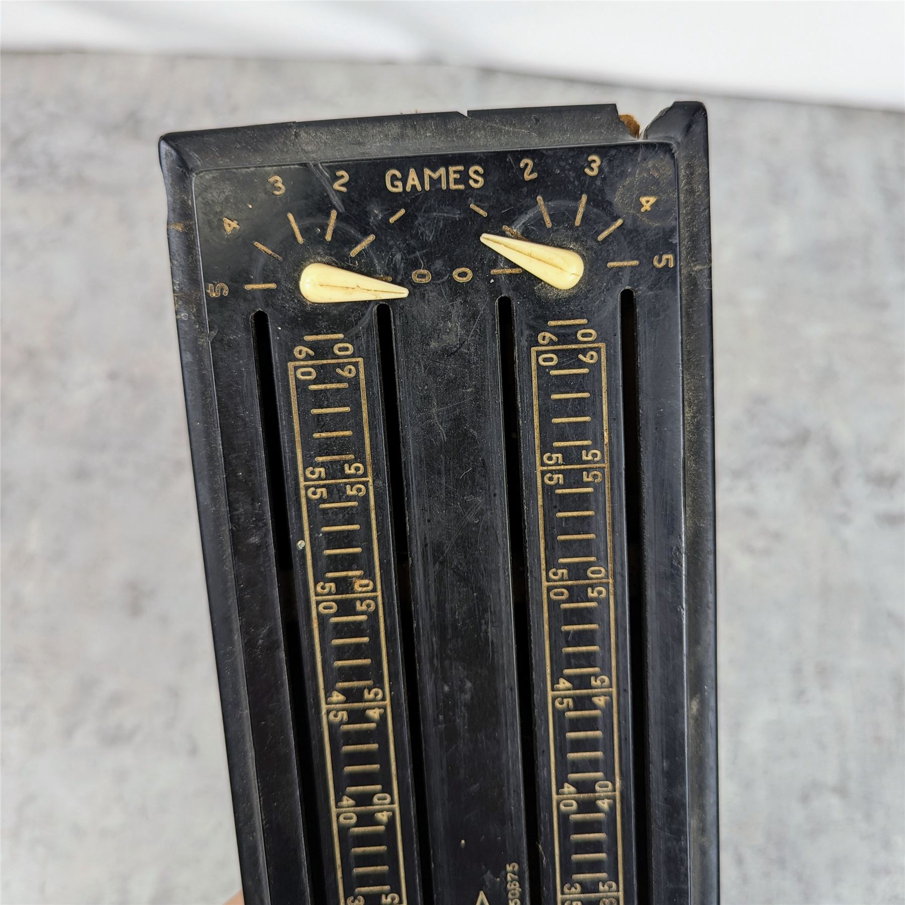 Vintage 1950's Curtis Cribbage Board Pegless Travel Game