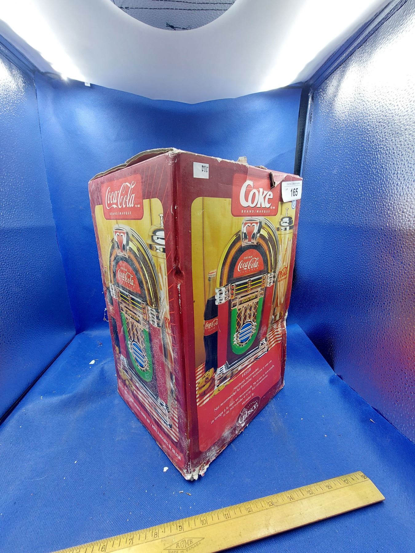 COCA COLA JUKEBOX COOKIE JAR IN ORIGINAL BOX