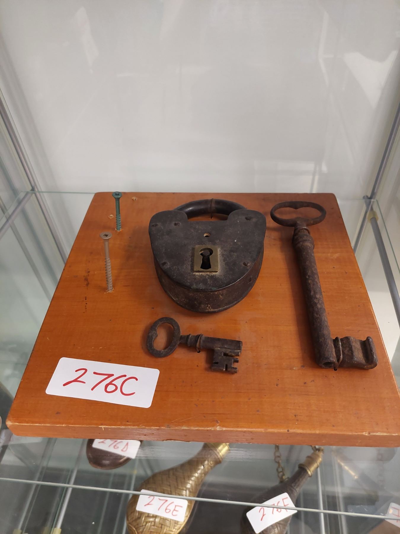 ANTIQUE PADLOCK & KEYS