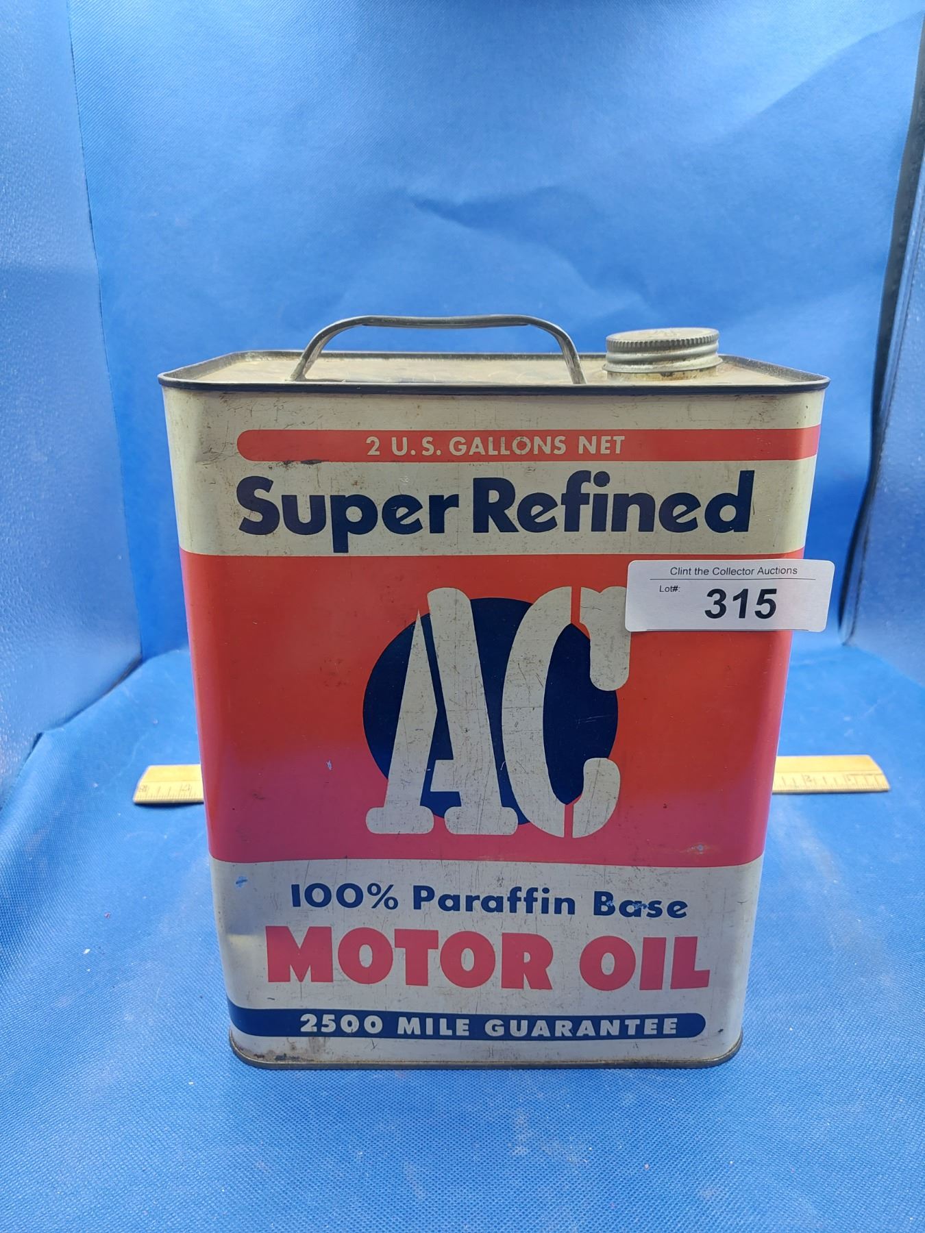 VINTAGE AC MOTOR OIL 2GALLON CAN