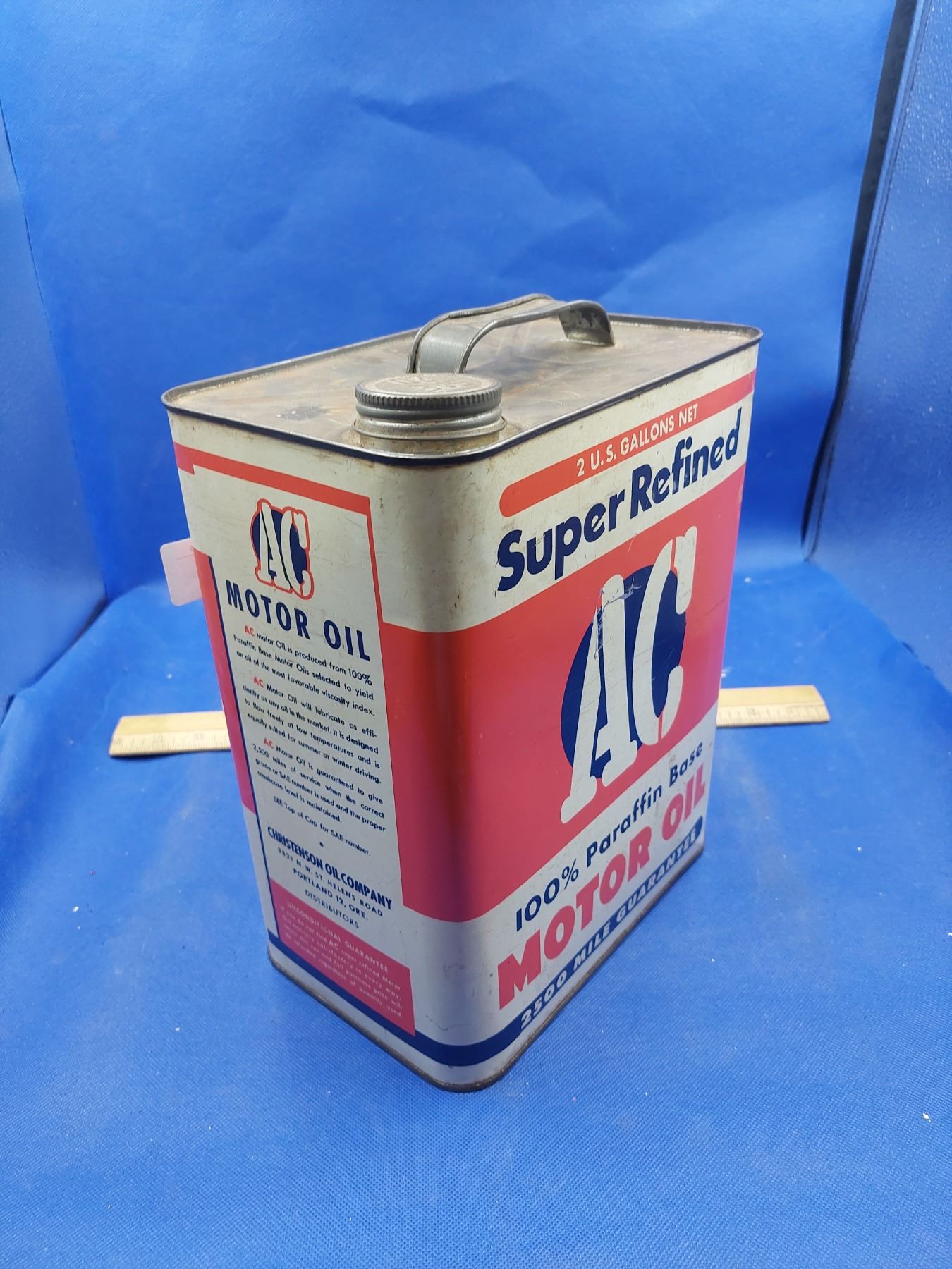 VINTAGE AC MOTOR OIL 2GALLON CAN