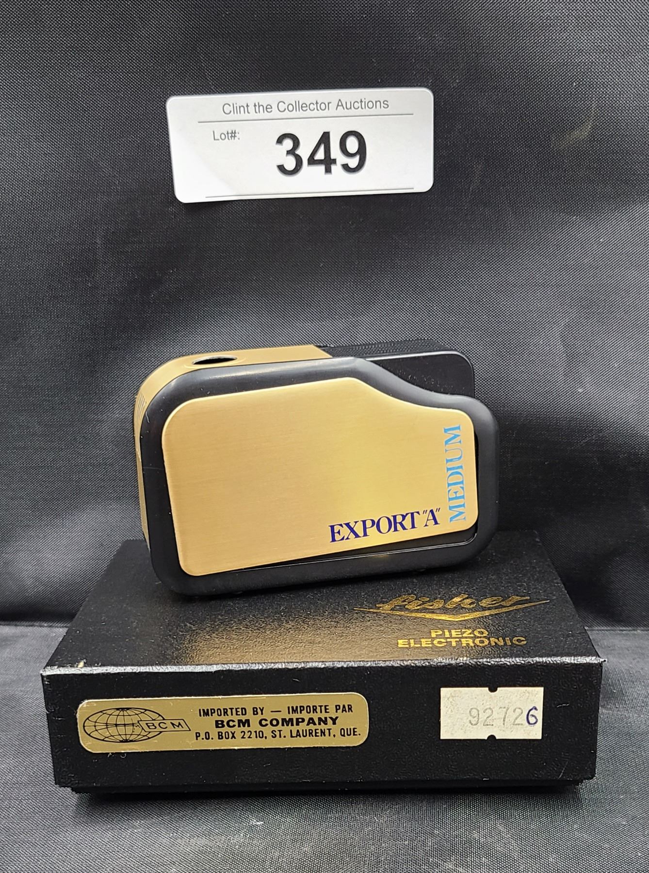 VINTAGE NOS EXPORT A TOBACCO FISHER ELECTRONIC LIGHTER