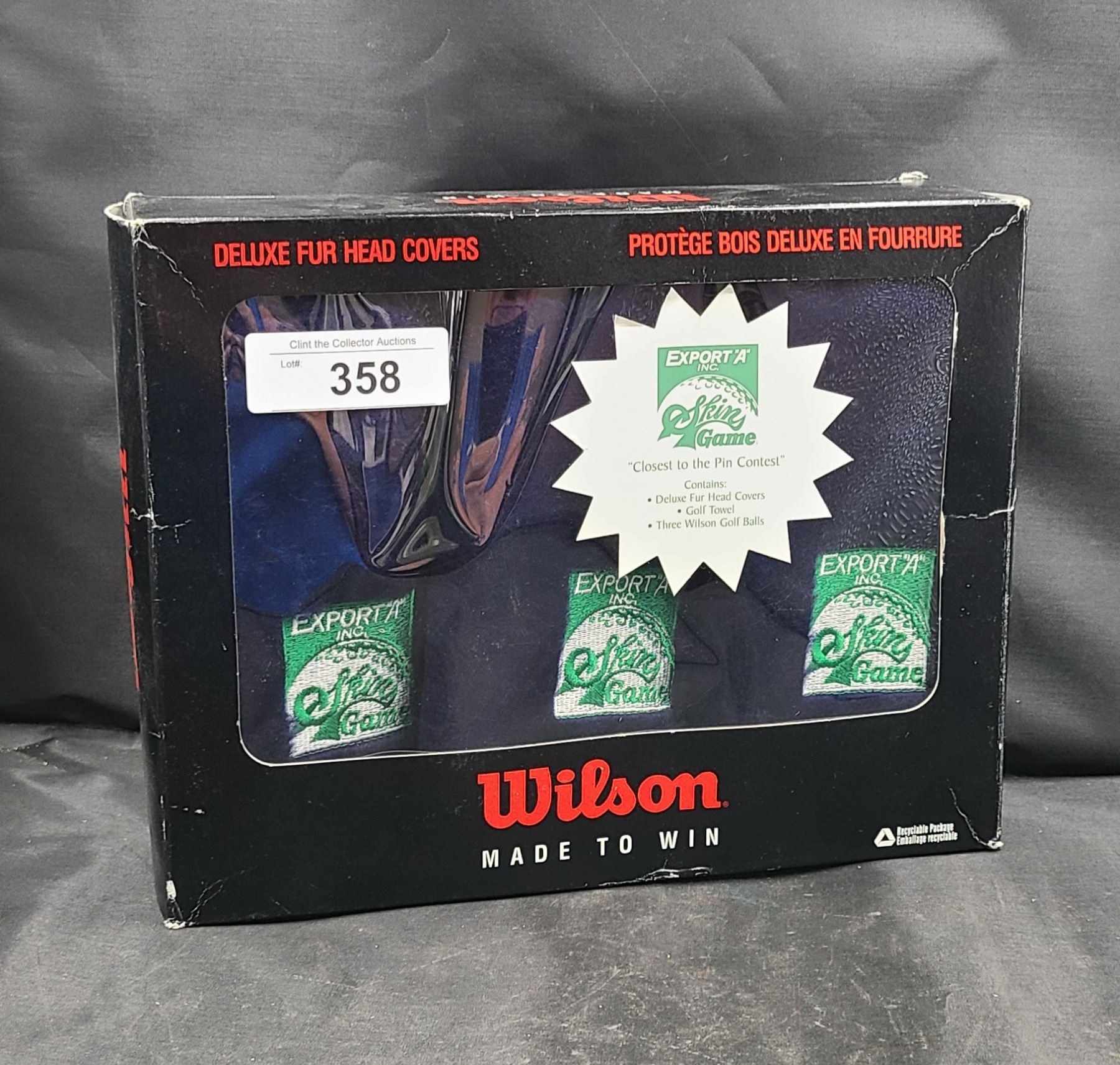 NOS THREE PACK WILSON GOLF HEAD COVERS